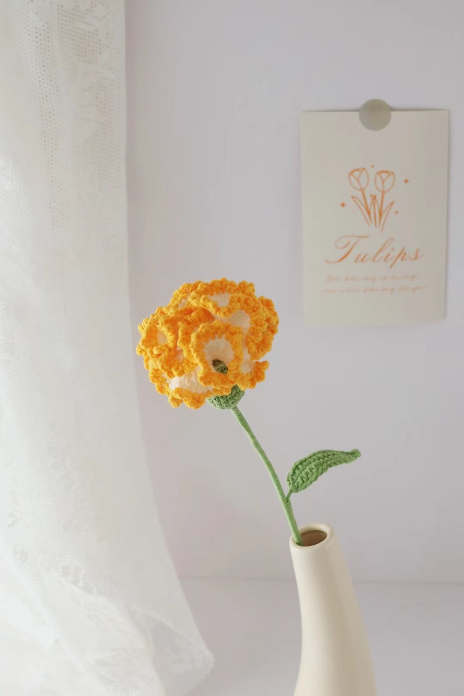 Crochet Carnation, Handmade Carnation, Personalized Gift for Mother ...