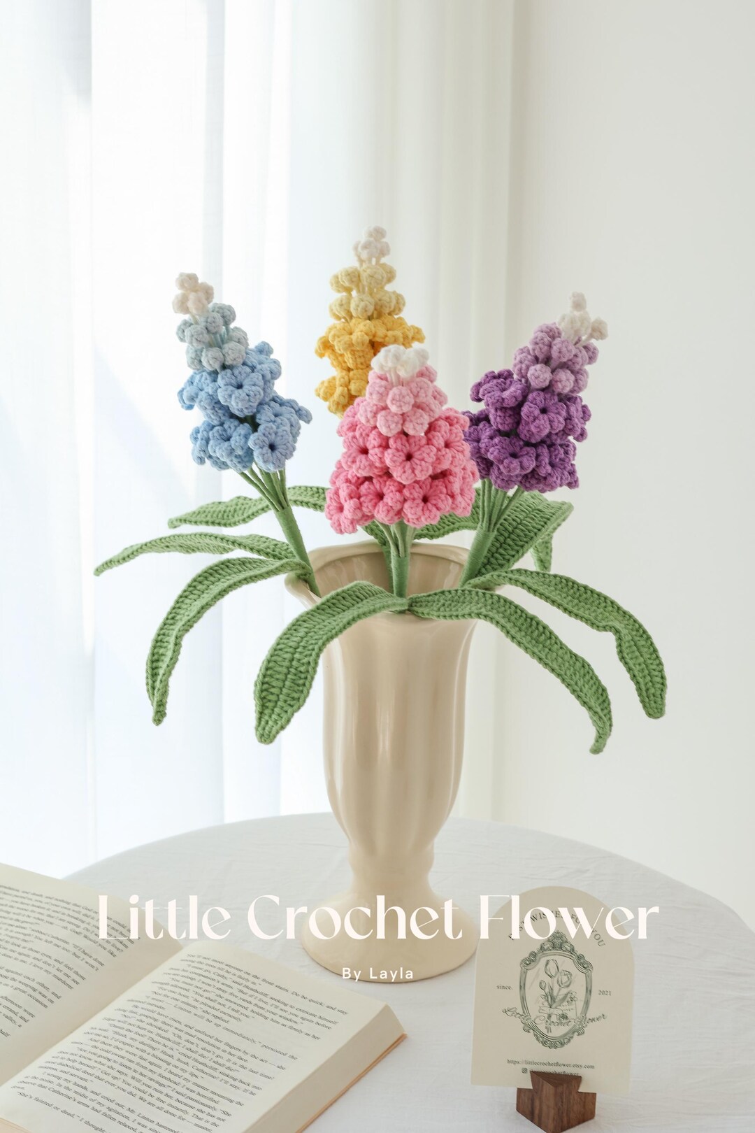 Crochet Hyacinth Bouquet,hand Made Flowers,personalized Gift for ...