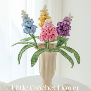Crochet Hyacinth Bouquet,hand Made Flowers,personalized Gift for ...