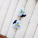 Micro Crochet Pansy Stud Earrings, Handmade Earrings/gift for Her/14 K ...