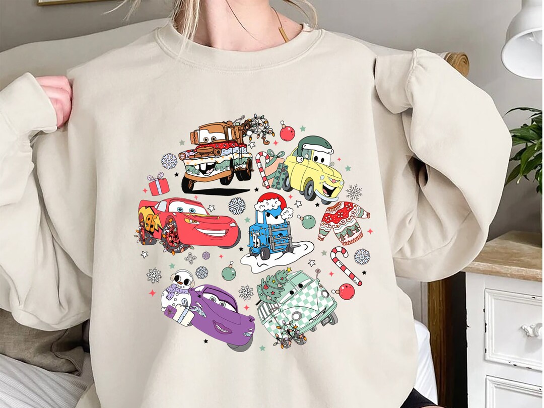 Merry Christmas Racing Car Character Santa Christmas Shirt - Etsy