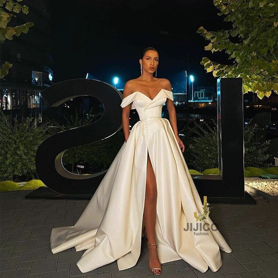 Evening Gown White Dress Prom Gown Long Dress Photography - Etsy