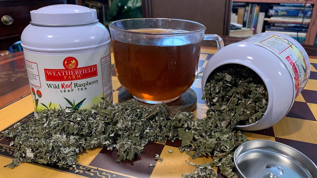 Wild Red Raspberry Leaf Tea in Decorative Tin 3 OZ. - Etsy