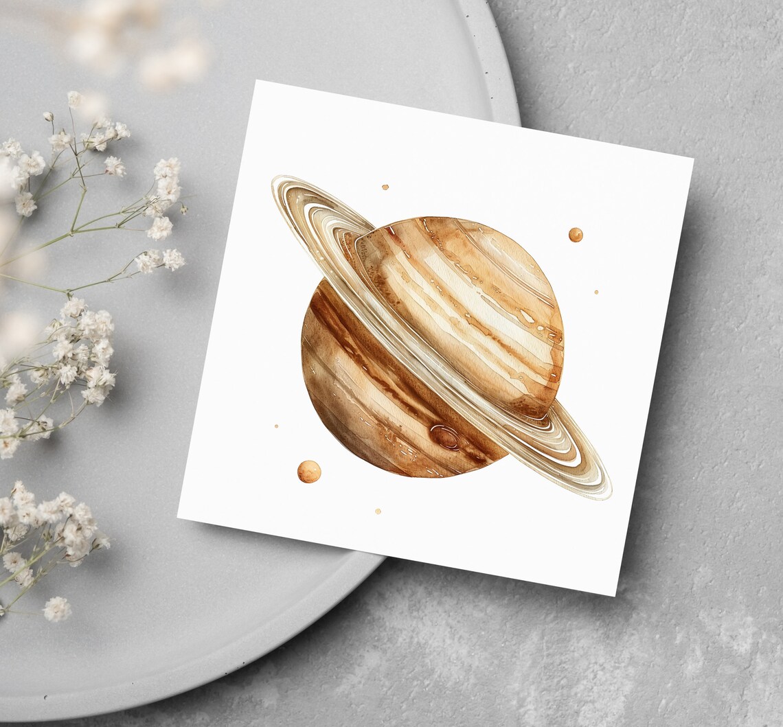 Watercolor Solar System Clipart Pack Planets Png Universe Clipart ...