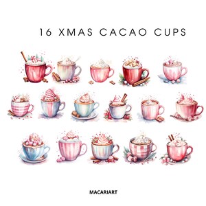 Christmas Hot Chocolate Clipart Winter Drinks Hot Cocoa Png Festive ...