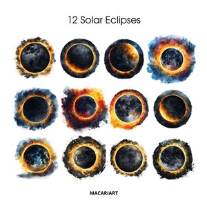 Solar Eclipse Clipart Astrology Celestial Png total Solar Eclipse 2024 ...