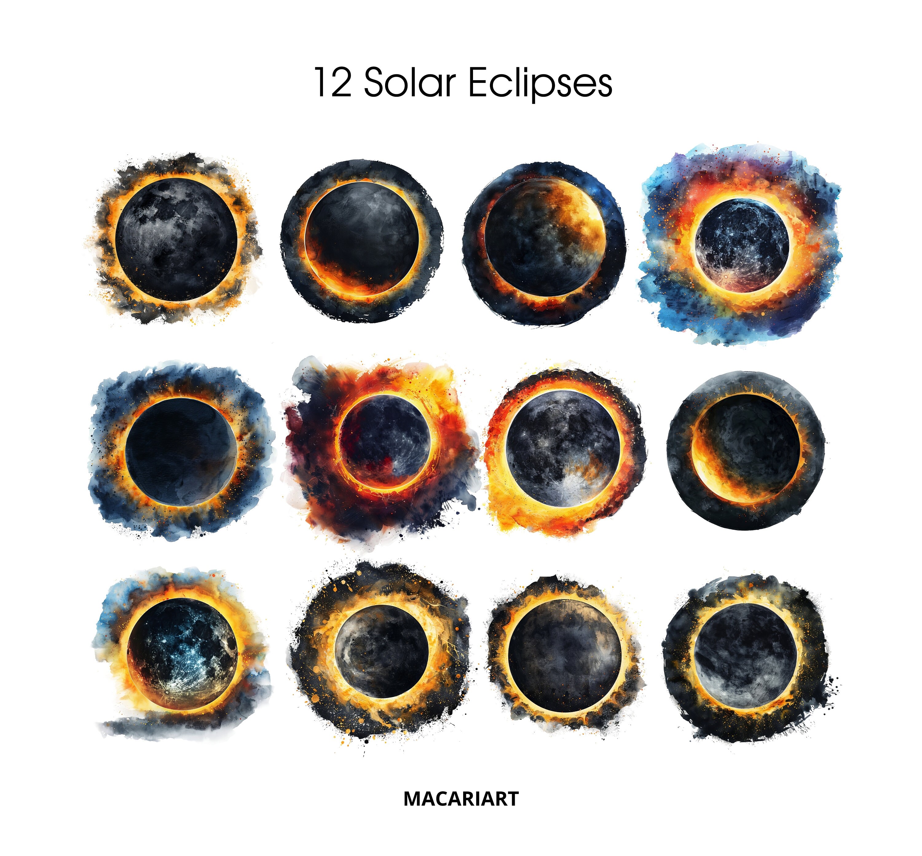 Solar Eclipse Clipart Astrology Celestial Pngtotal Solar Eclipse 2024 ...