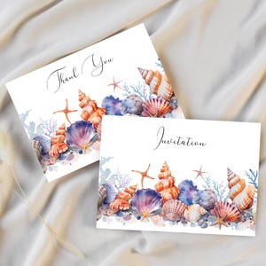 Seashell Border Clipart Sea Theme Border Ocean Decor for Card Making ...