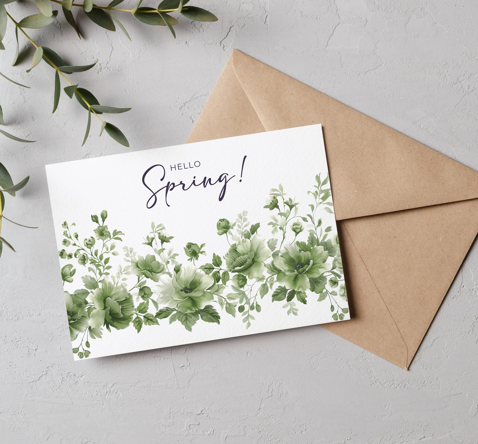 Floral Toile De Jouy Border Clipart Watercolor Green Toile Flowers ...