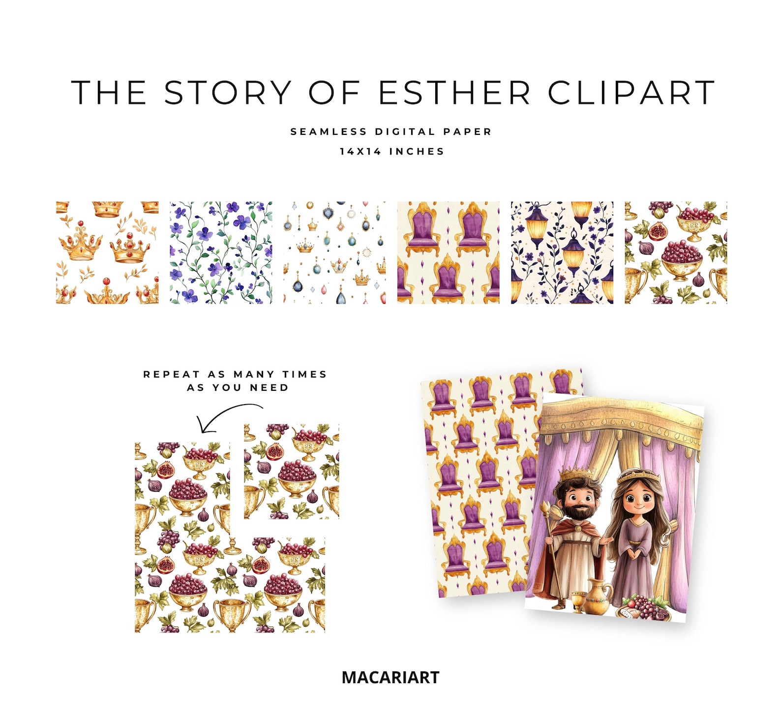 Queen Esther Clipart, Women of the Bible, Old Testament, Biblical ...