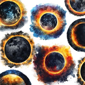 Solar Eclipse Clipart Astrology Celestial Png total Solar Eclipse 2024 ...