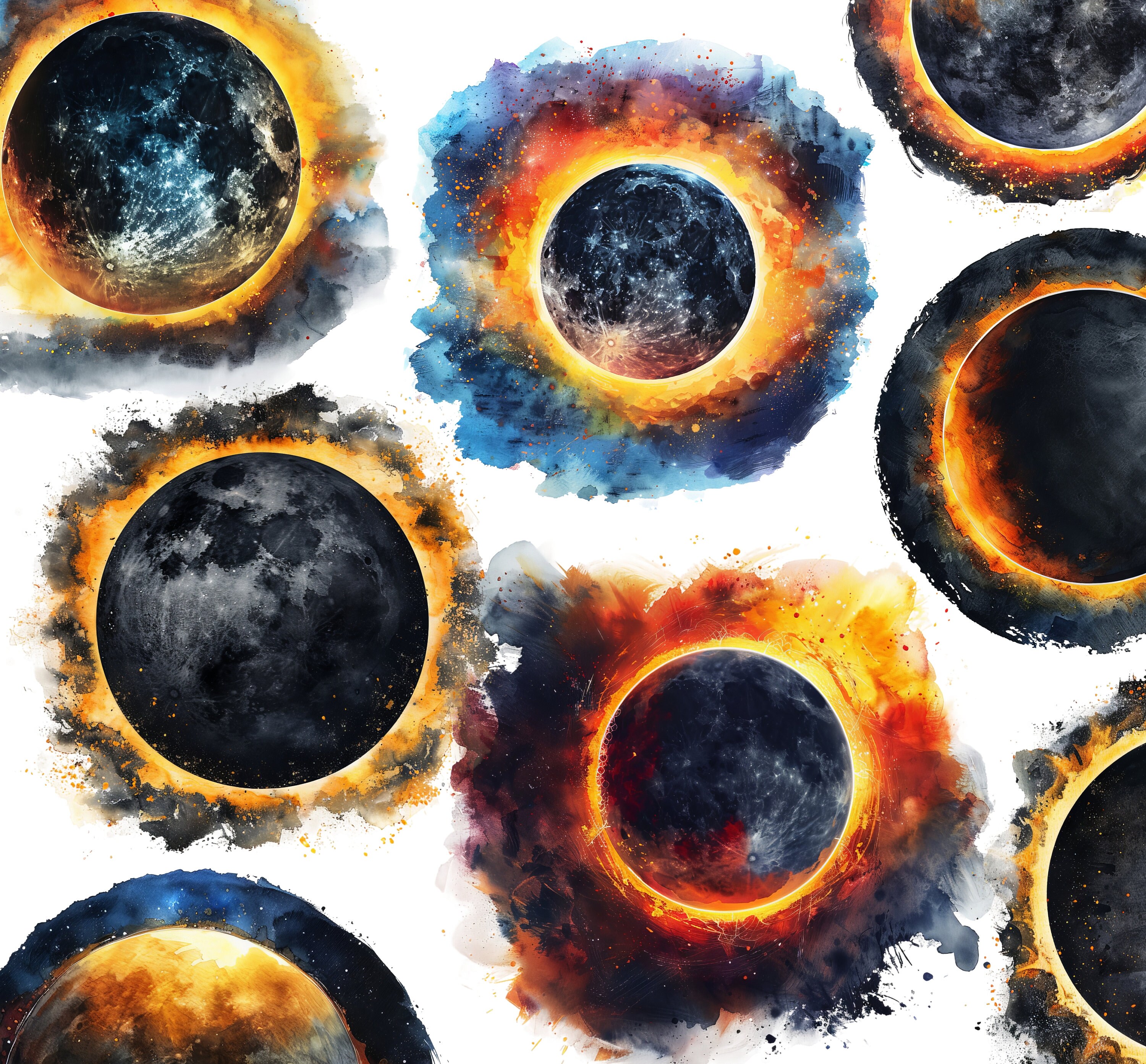 Solar Eclipse Clipart Astrology Celestial Pngtotal Solar Eclipse 2024 ...