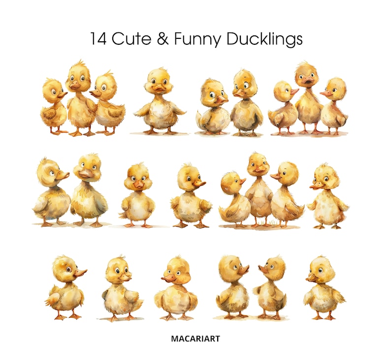 Cute Duckling Clipart Baby Ducks Png Funny Duck Cute Baby Duck Clip Art ...