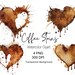 Watercolor Coffee Stains Clipart Coffee Print Wall Art Coffee Poster ...