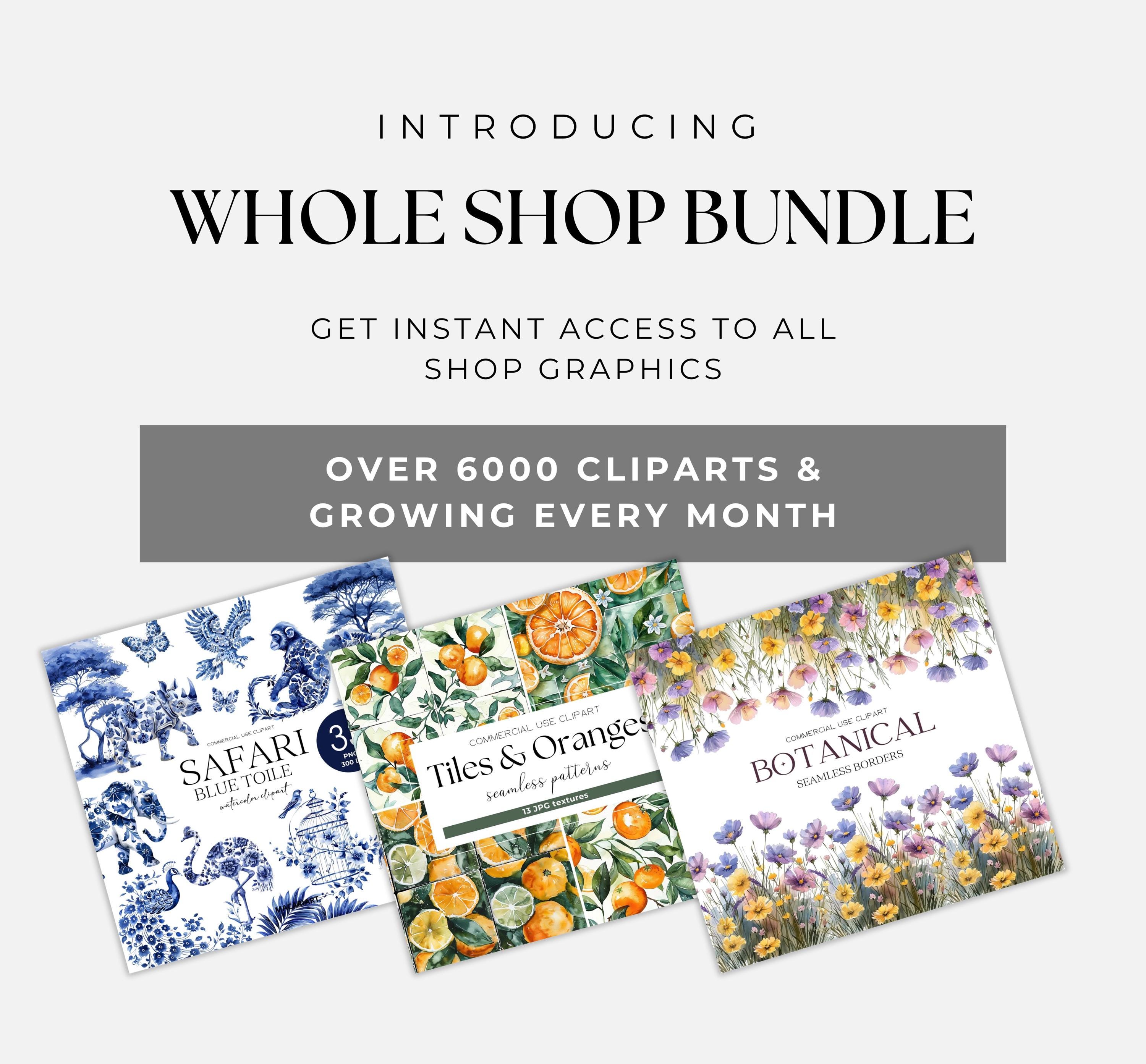 Entire Shop Bundle Unlimited Lifetime Access Whole Shop Clipart Bundle ...