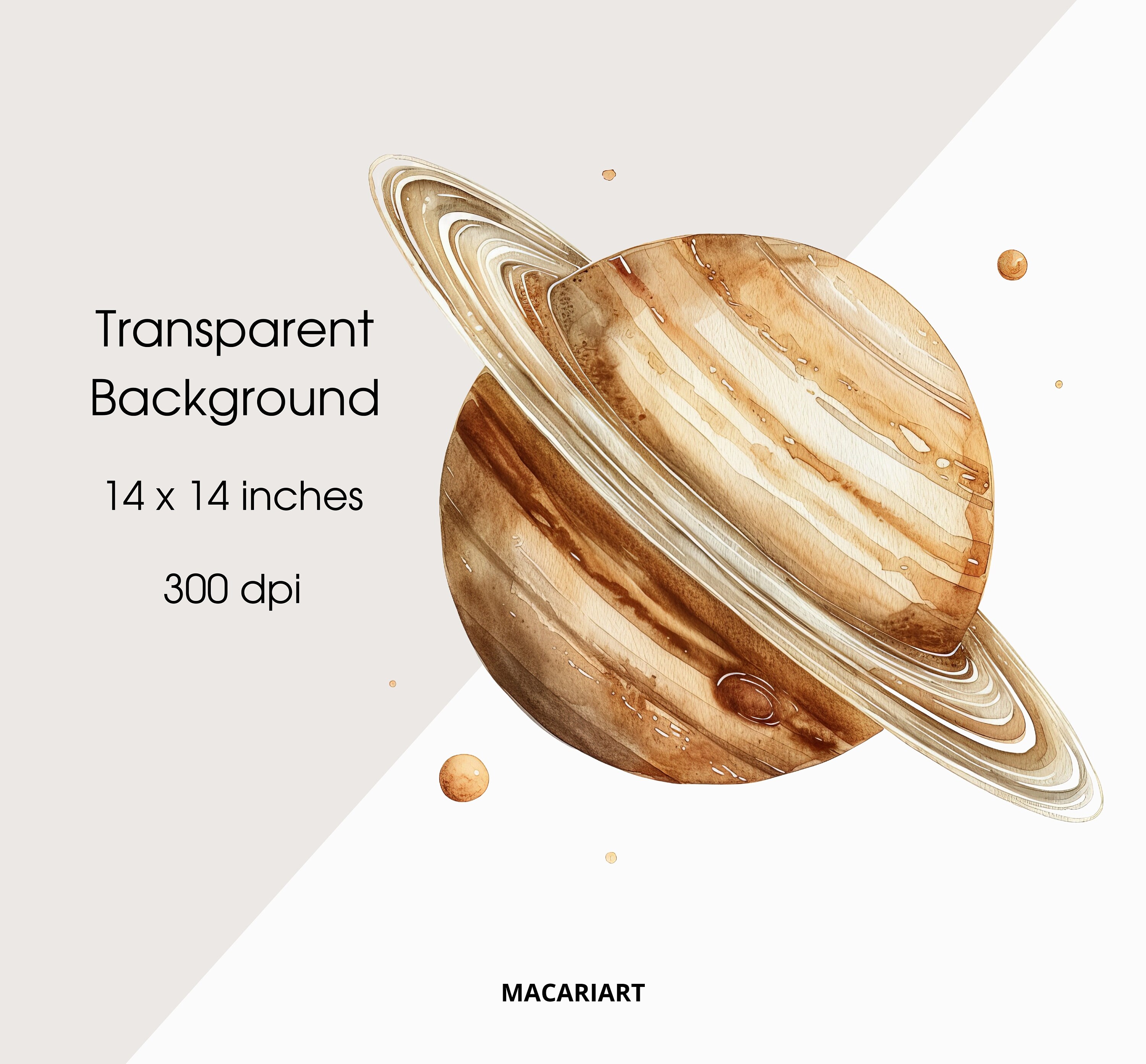 Watercolor Solar System Clipart Pack Planets Png Universe Clipart ...