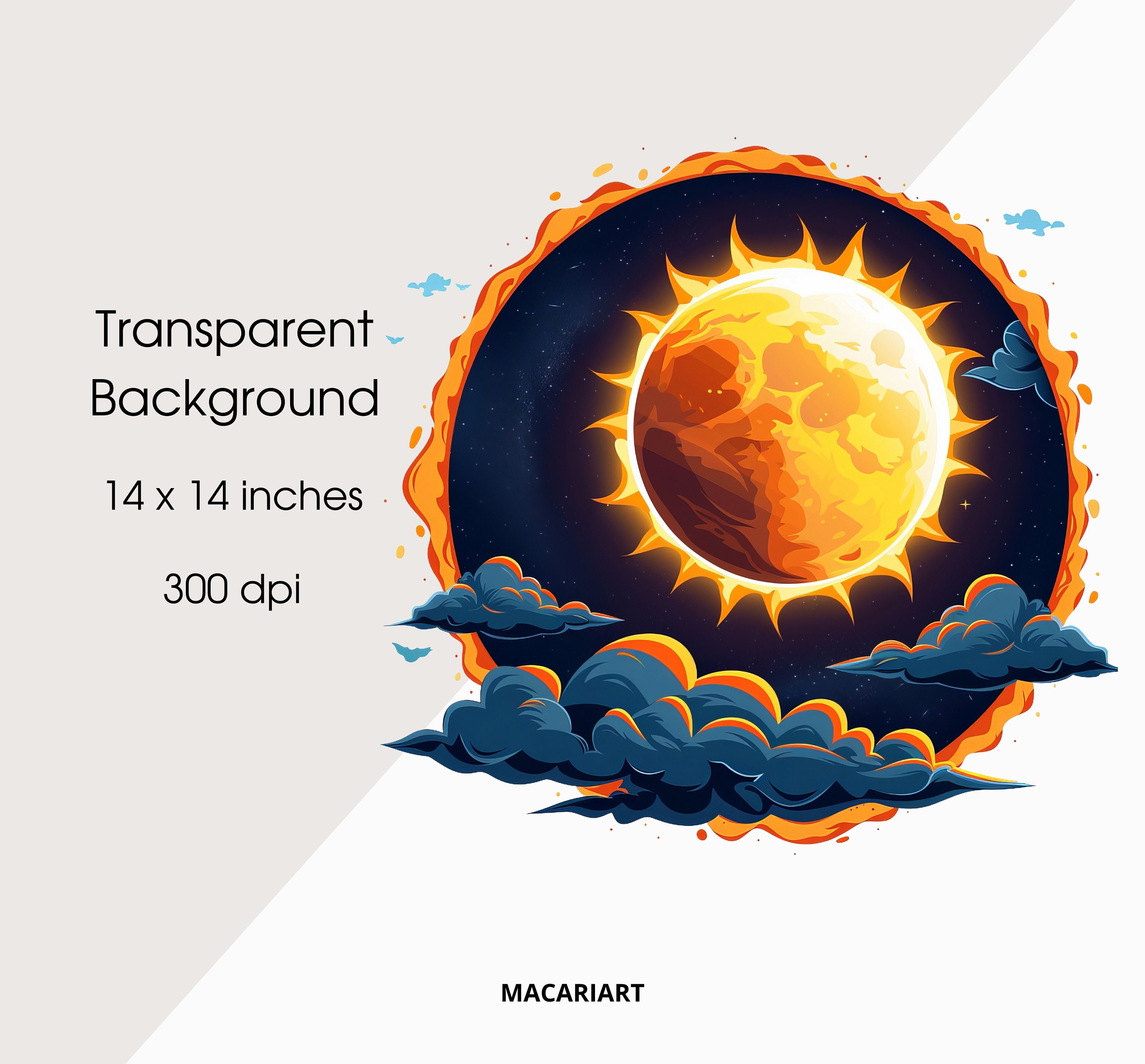 Solar Eclipse Clipart Astrology Celestial Pngtotal Solar Eclipse 2024 ...