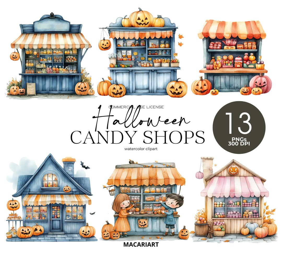 Halloween Candy Shop Clipart Magic Candy Store Png Spooky Halloween ...