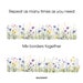 Meadow Flowers Borders Clipart Floral Watercolor Borders Flowers ...