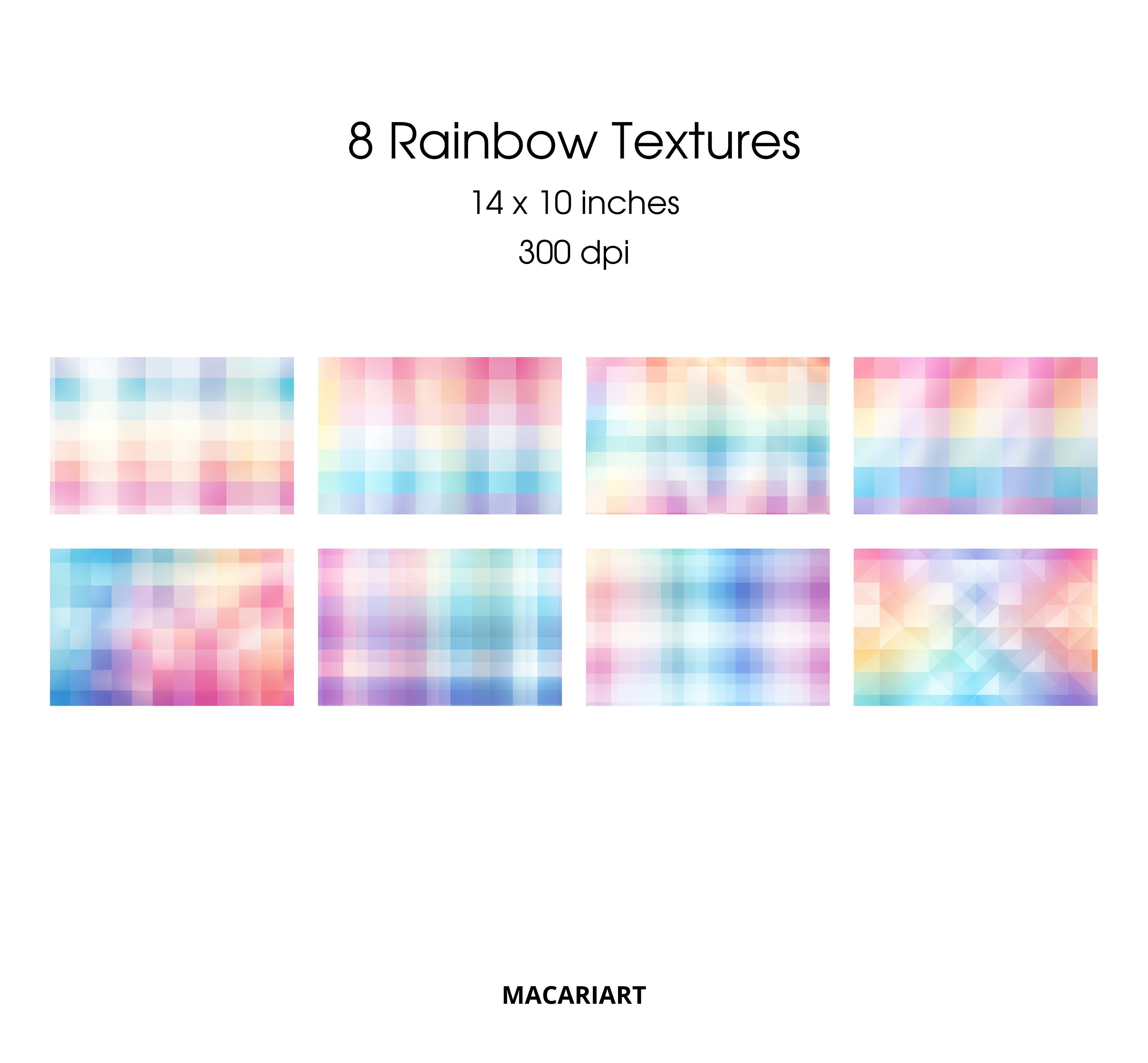 Gingham Rainbow Texture Clipart Check Pattern Backgrounds Rainbow ...