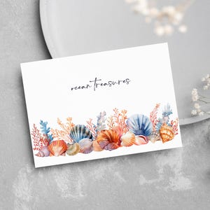 Seashell Border Clipart Sea Theme Border Ocean Decor for Card Making ...
