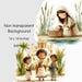 Moses Clipart, Biblical Scenes Clipart, Kids Bible Study Clipart, Bible ...