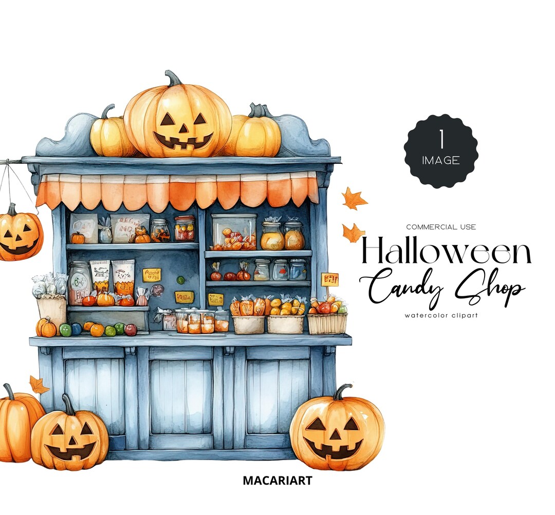 Halloween Candy Shop Clipart Magic Candy Store Png Spooky Halloween ...