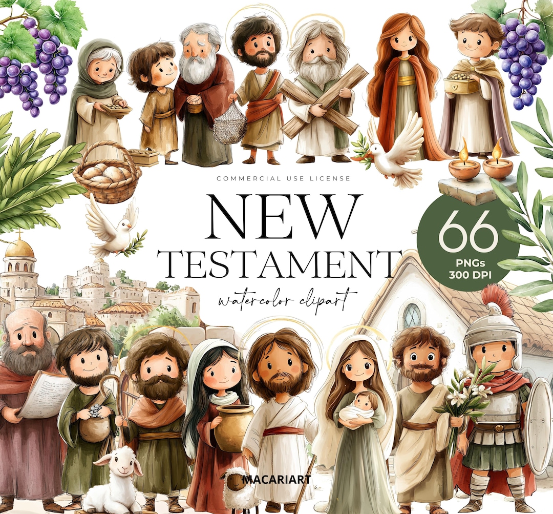 New Testament Clipart, Biblical Character Clipart, Bible Story ...