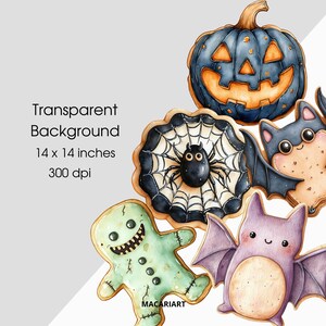 Cute Halloween Cookie Clipart Halloween Party Dessert Food Sugar Cookie ...
