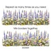 Wildflowers Borders Clipart Floral Watercolor Borders Lavender Flowers ...