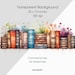 Watercolor Book Border Clipart Bookshelf Png Book Graphics Reading ...