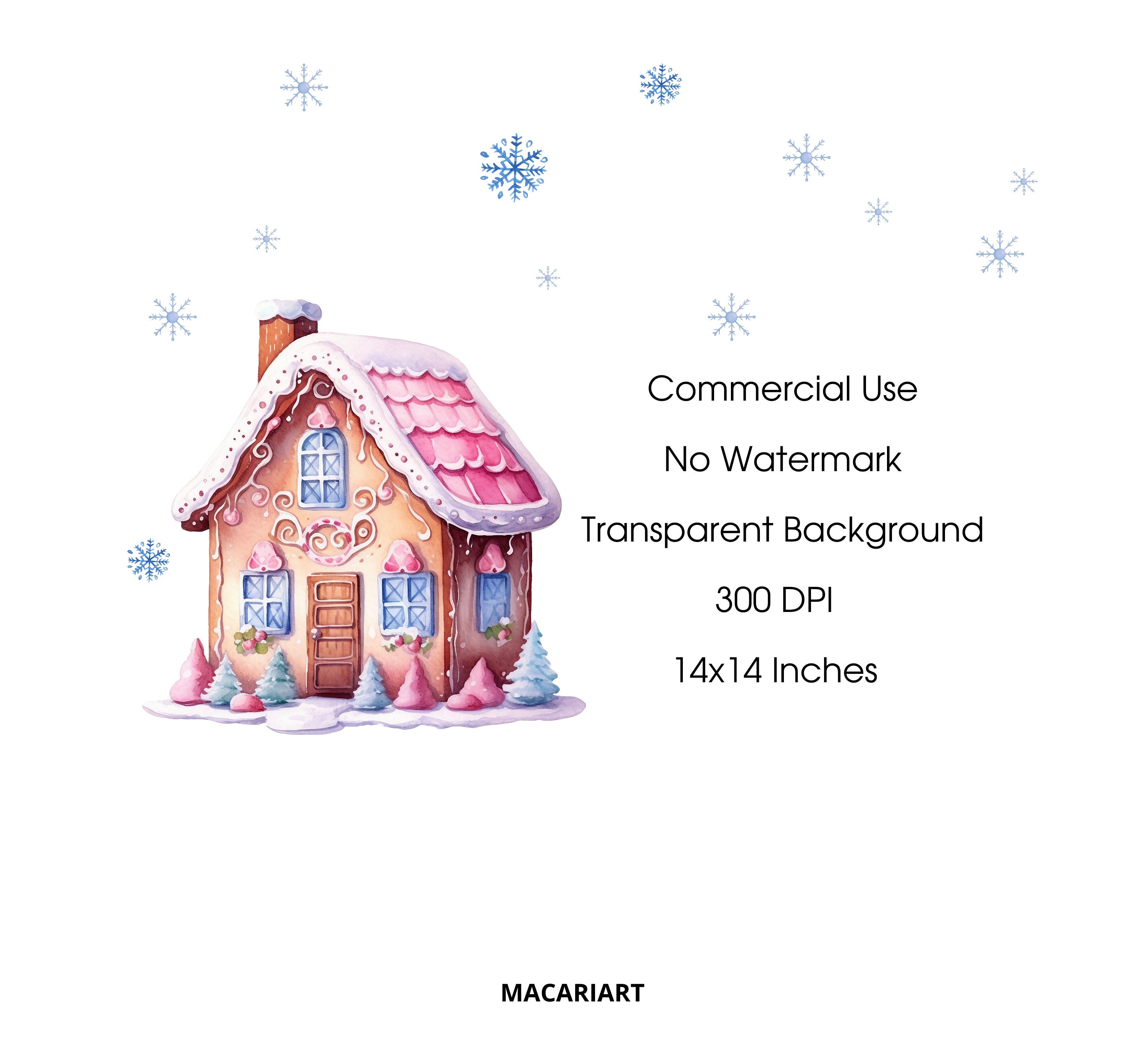 Christmas Cookie Clipart Pack, Pink Christmas Cookie PNG, Gingerbread ...