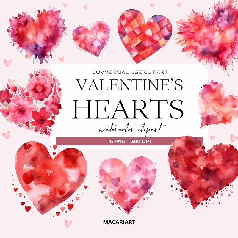 Hearts Clip Art - Etsy