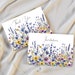 Wildflowers Borders Clipart Floral Watercolor Borders Lavender Flowers ...