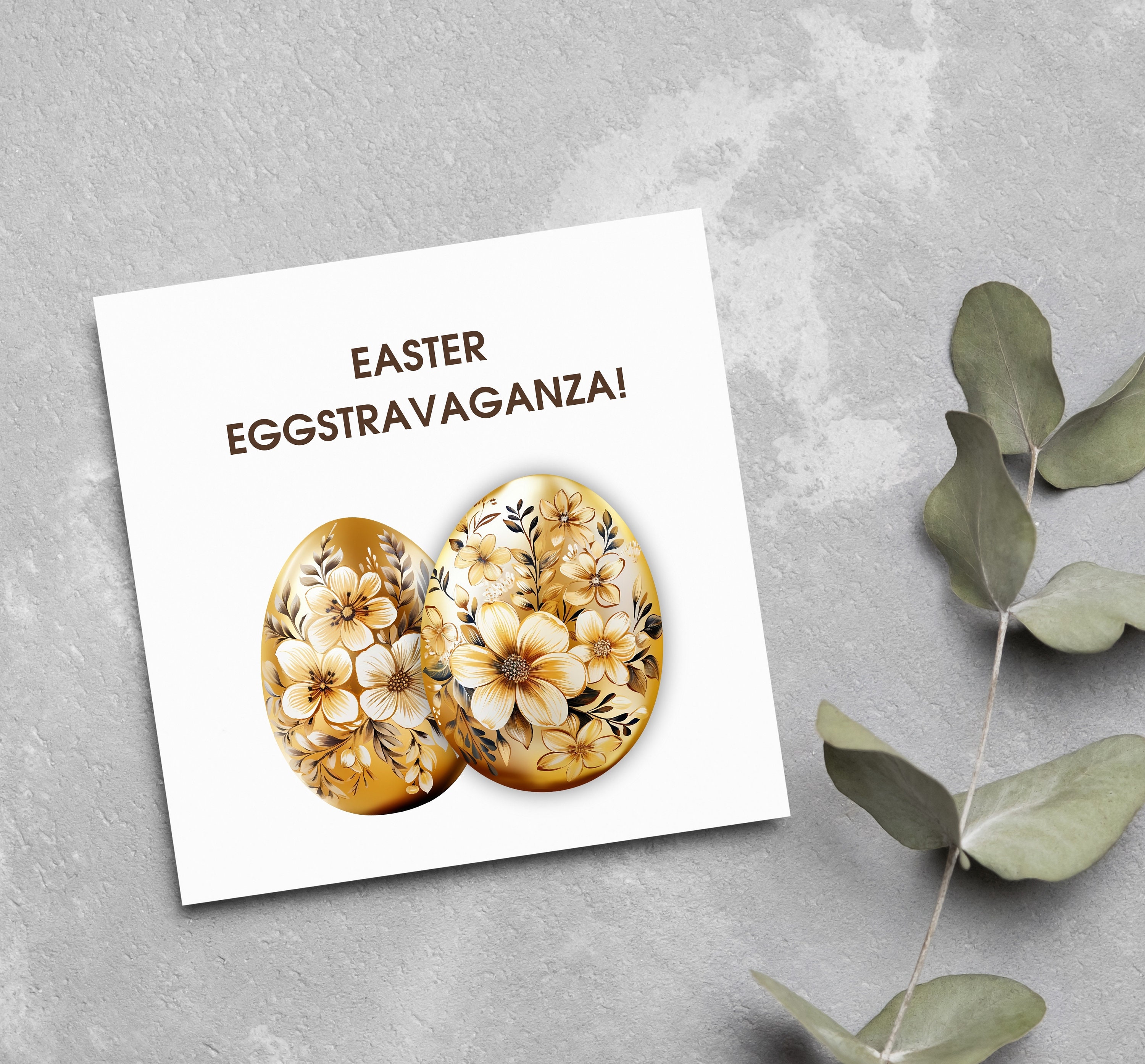 Watercolor Gold Easter Eggs Clipart Happyeaster Png Floral Spring ...