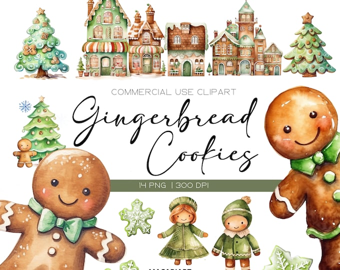 30 Gingerbread House Clipart, Winter Clipart, Christmas Gingerbread ...