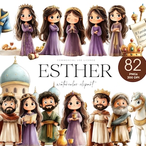 Queen Esther Clipart, Women of the Bible, Old Testament, Biblical ...