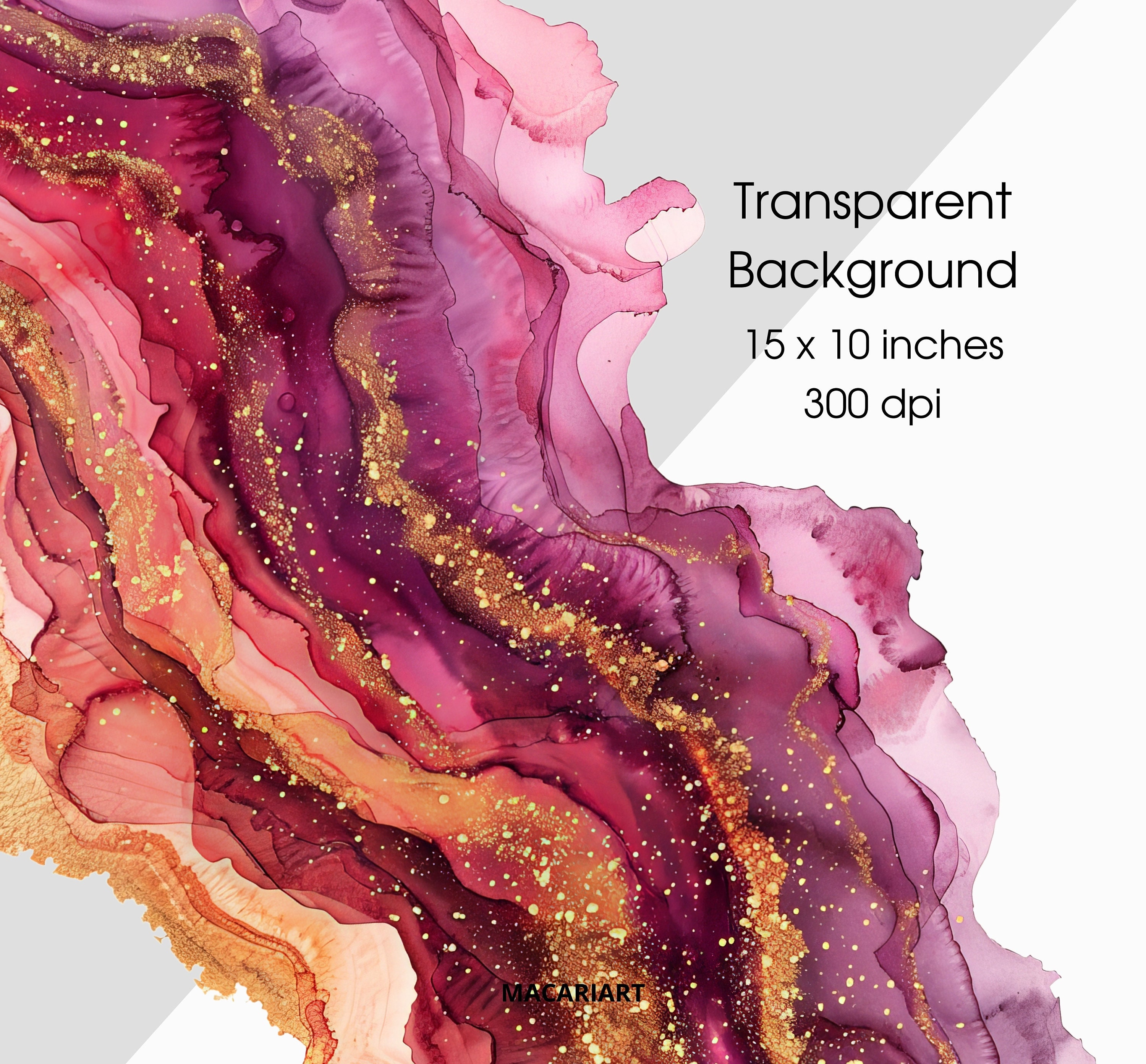 Burgundy Agate Borders Clipart Gold Glitter Red Marble Border Geode ...