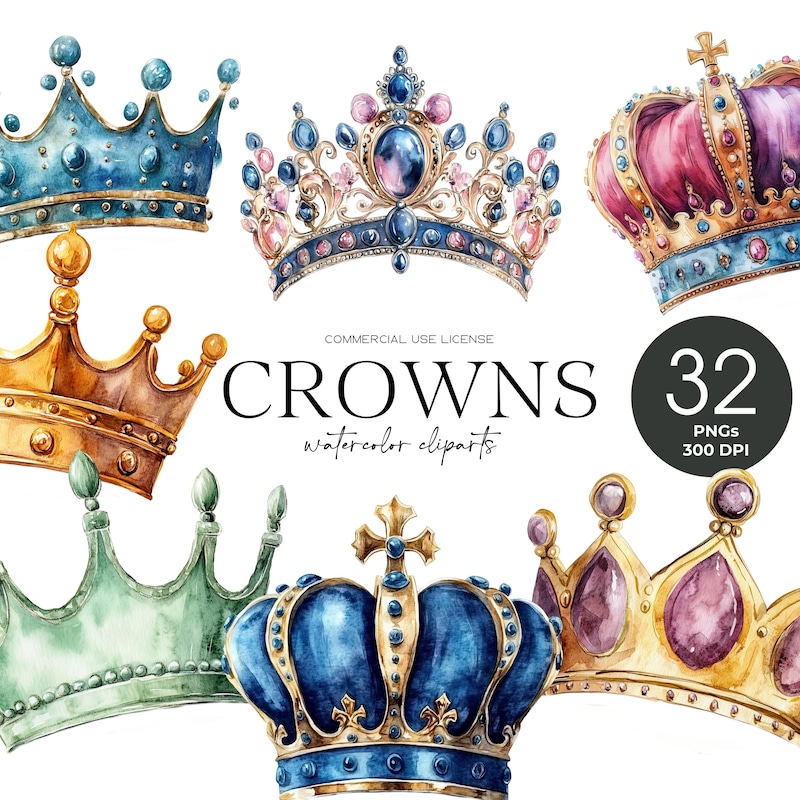 Crown Clips - Etsy