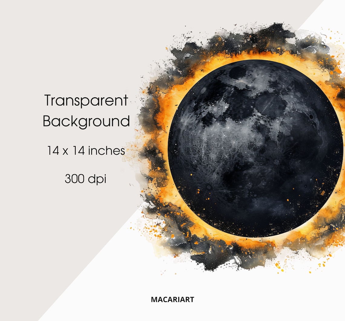 Solar Eclipse Clipart Astrology Celestial Pngtotal Solar Eclipse 2024 ...