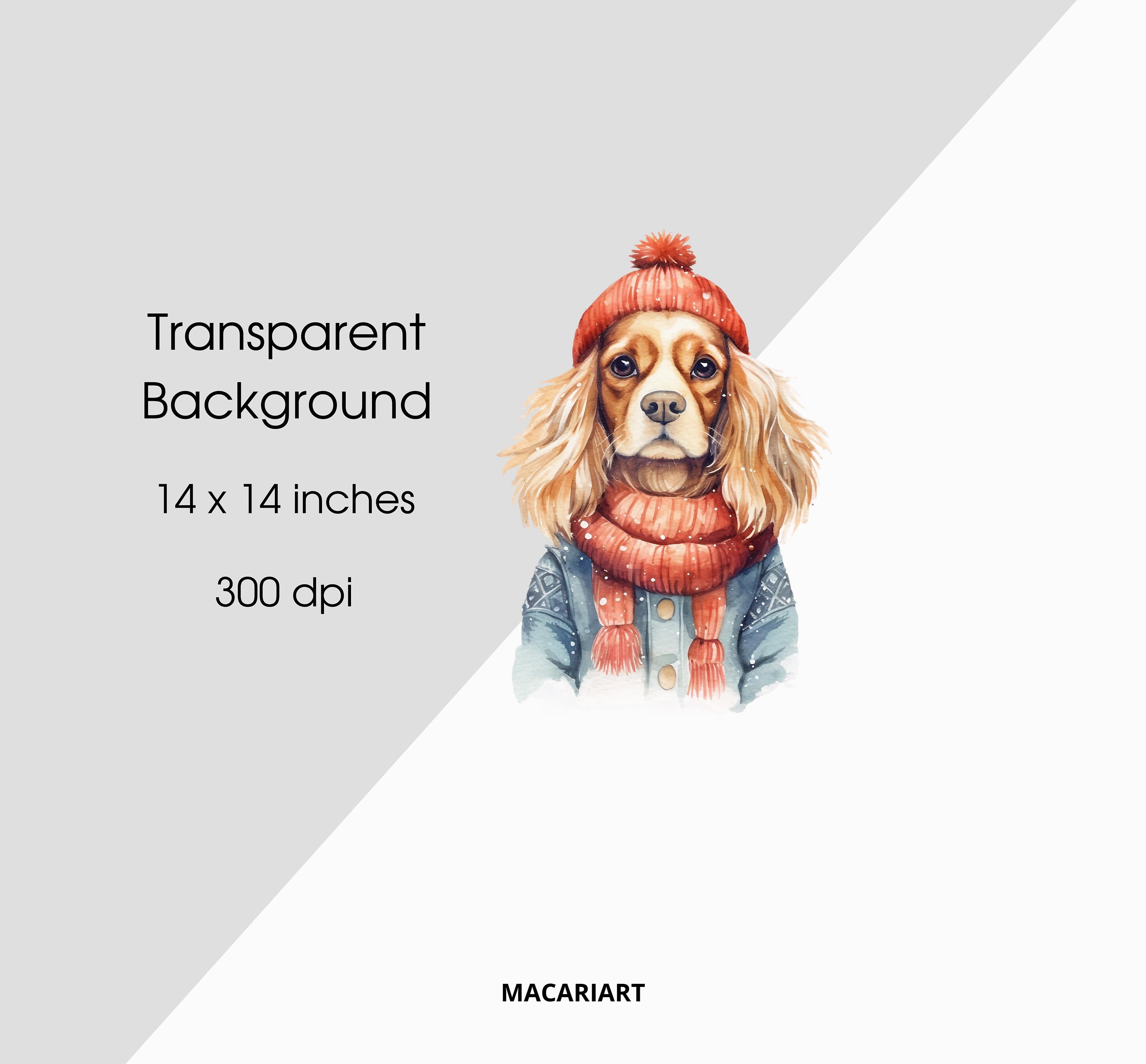 Christmas Puppies Clipart Cute Puppy Clipart Dog Png Winter - Etsy