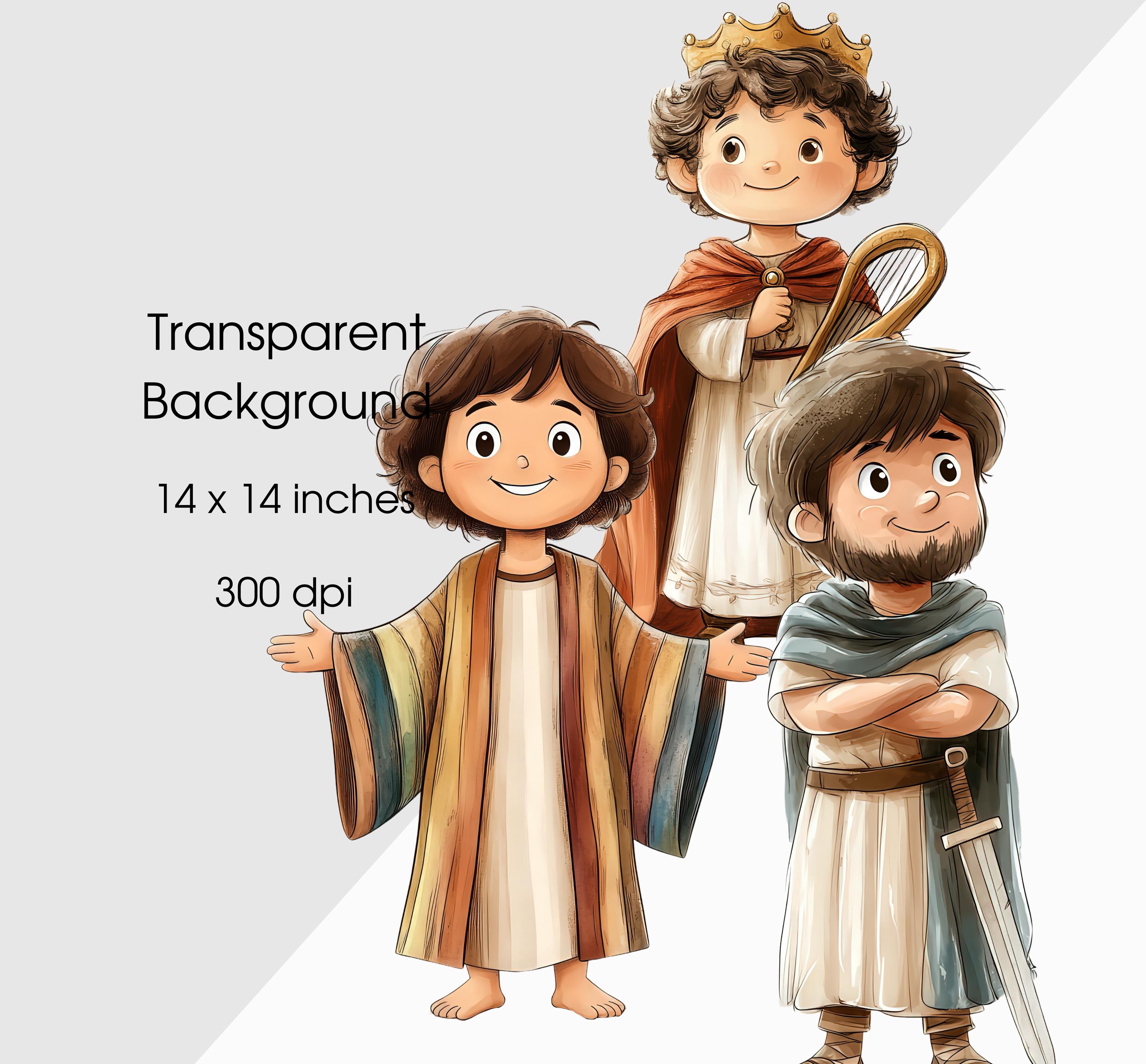 Men of the Bible Clipart, Christian Men, Biblical Characters, Faith Men ...