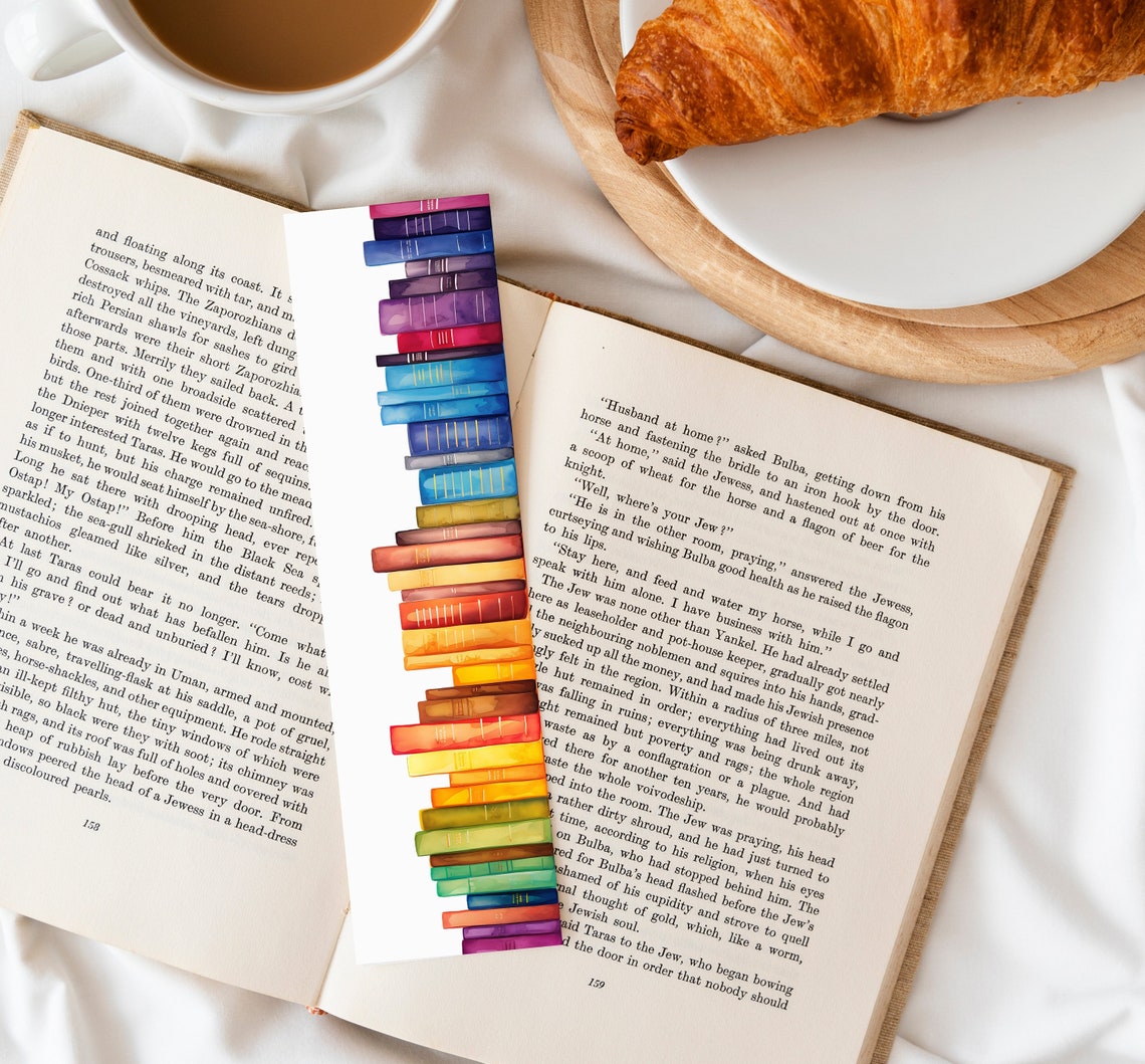 Watercolor Book Border Clipart Bookshelf Png Book Graphics Reading ...