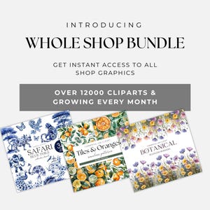 Entire Shop Bundle Unlimited Lifetime Access Whole Shop Clipart Bundle ...