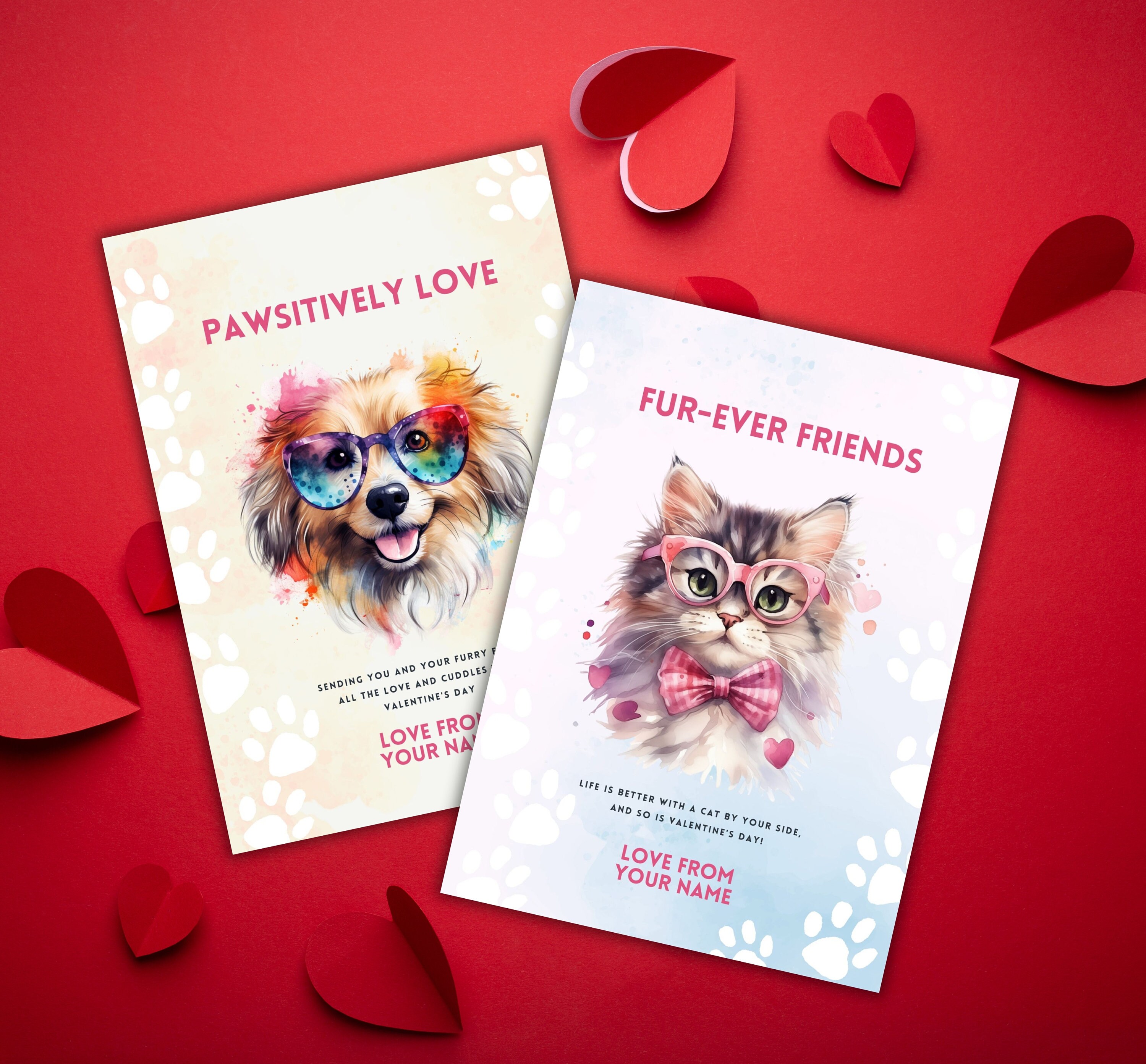 Watercolor Farm Clipart Cute Animals Pack Valentines Farm Animals ...