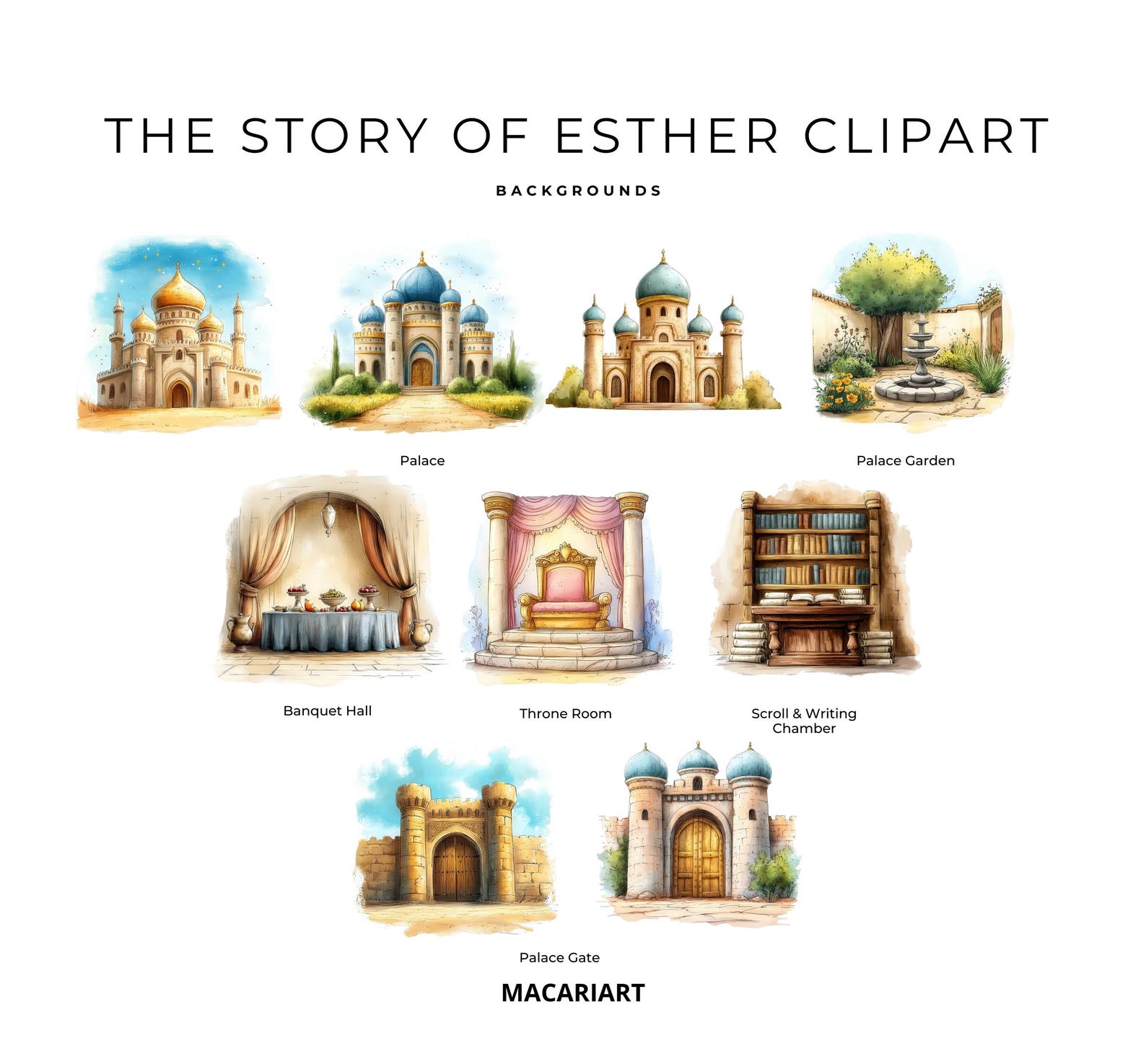 Queen Esther Clipart, Women of the Bible, Old Testament, Biblical ...