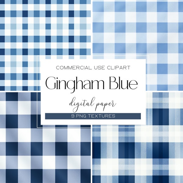 Blue Gingham - Etsy
