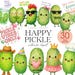 Happy Pickle Clipart, Cute Pickel Png, Funny Dill Cucumber, Kawaii ...