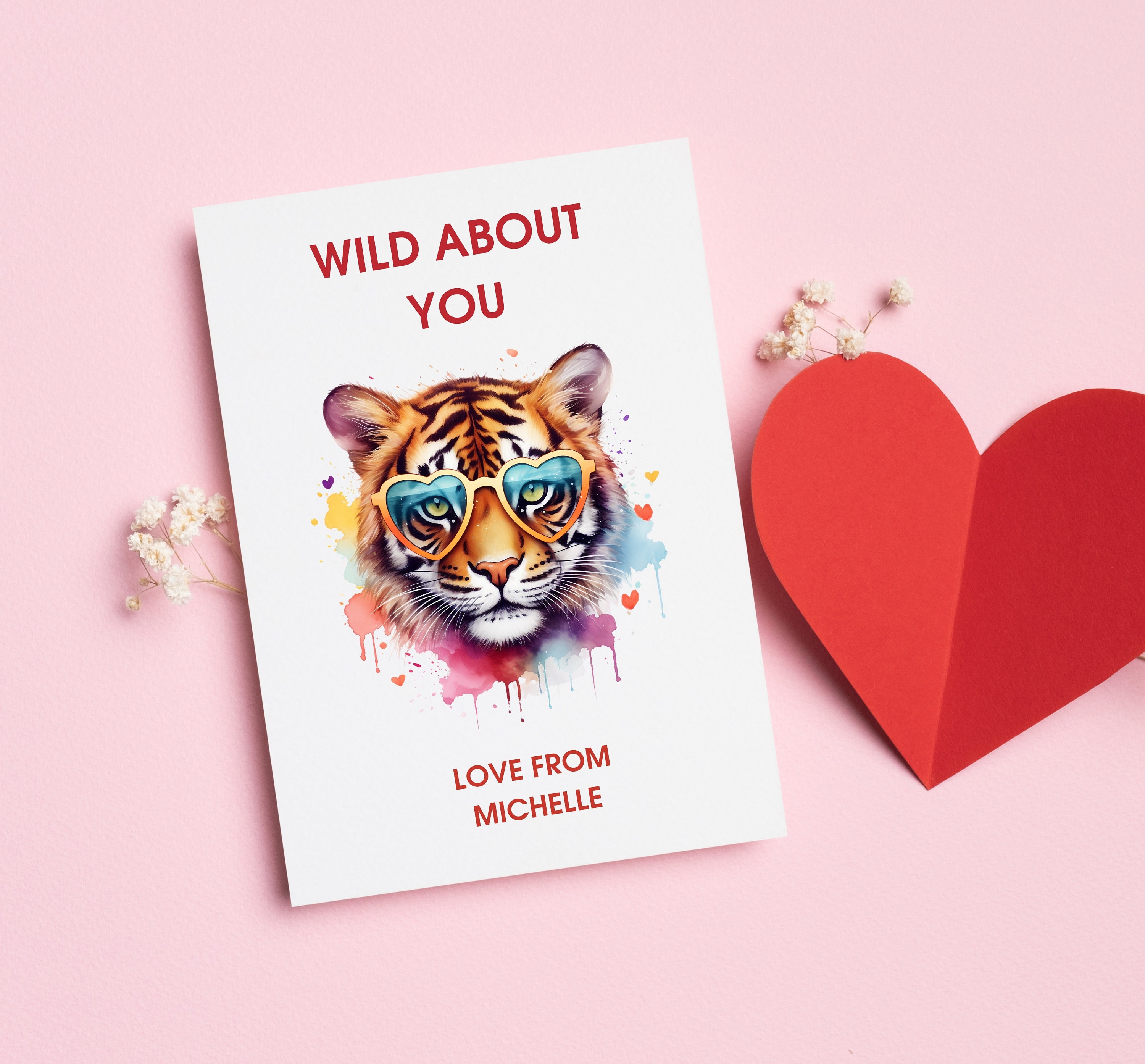 Safari Animals Clipart Watercolor Cute Animals Pack Valentines Wild ...
