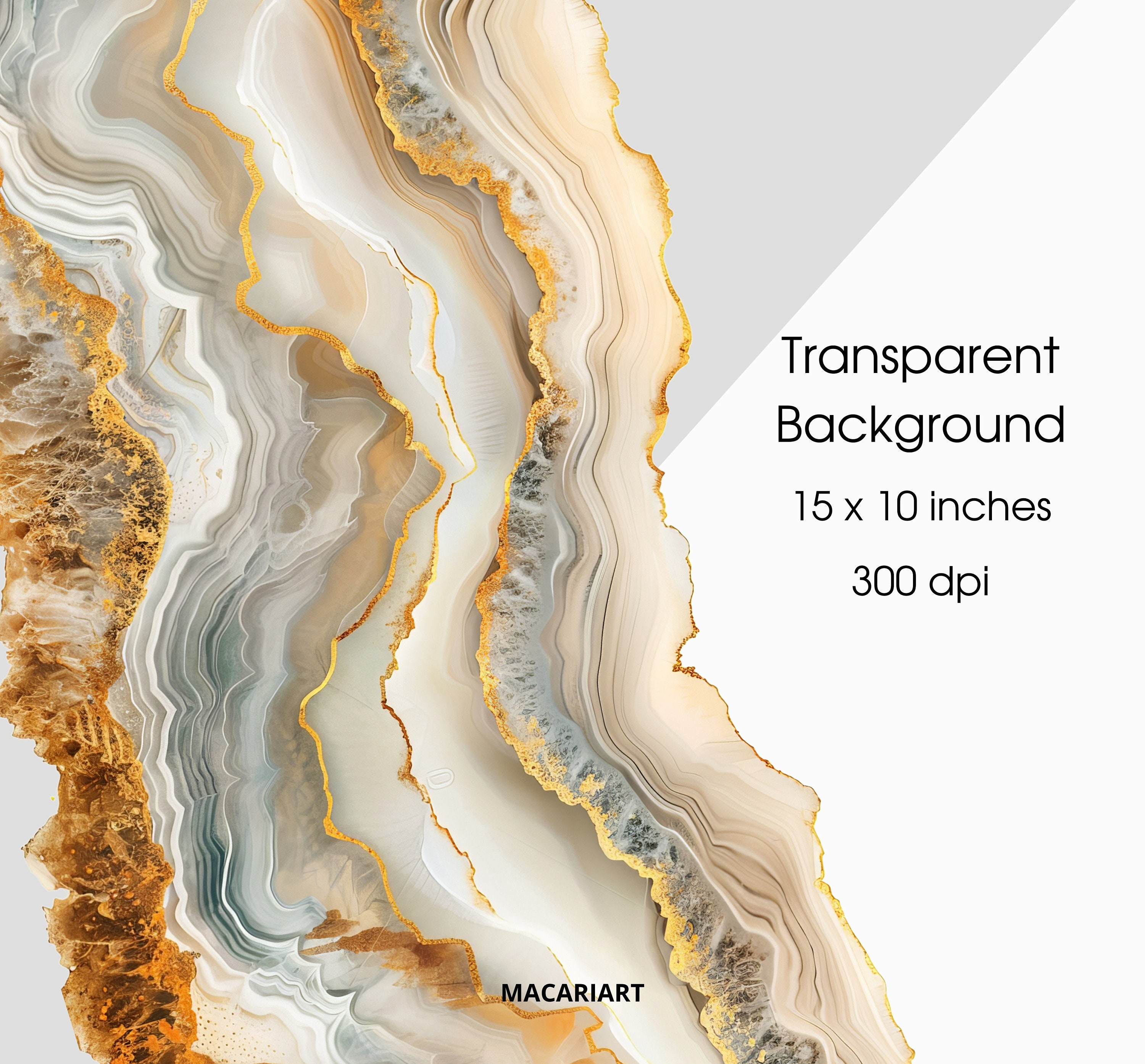 Beige Agate Borders Clipart Gold Glitter Beige Marble Border Geode ...